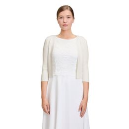 Vera Mont Damen Strickjacke "Damen langarm", wei&szlig;, Gr. S, Strick, Obermaterial: 62% Viskose, 34% Polyamid, 4% Elasthan, Strickjacken, &Auml;rmelschlitz