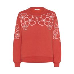 Cream Sweatshirt 'CRDaria' female size M Red / White