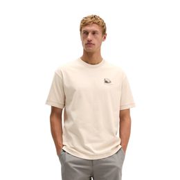 Marc O'Polo MARC O'POLO Herren T-Shirt "mit gro&szlig;em R&uuml;ckenprint"grau silk, Basic, Gr. XXXL, unifarben, Obermaterial: 100% Baumwolle, Shirts