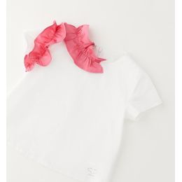 sarabanda M&auml;dchen T-Shirt "BABY GIRL SUMMER SHIRT", wei&szlig;, Gr. 116, 100% Baumwolle, Shirts