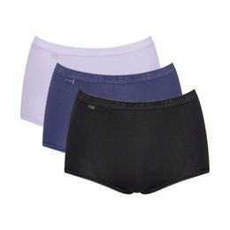 Sloggi Damen Maxislip "Basic+ Maxi", Gr. 38, bunt, Single Jersey, Obermaterial: 95% Baumwolle, 5% Elasthan, Unterhosen, perfekter Sitz, Cotton-Mix,