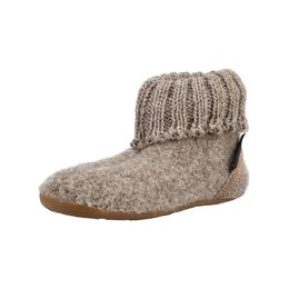Haflinger M&auml;dchen Hausschuh "Haflinger Hausschuhe Wolle", Gr. 27, beige, Textil, Schuhe