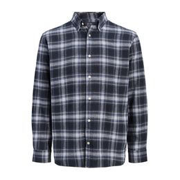 Jack & Jones Jack & Jones Hemd 'JJEField' Herren Gr&ouml;&szlig;e XL taubenblau / dunkelblau / wei&szlig;