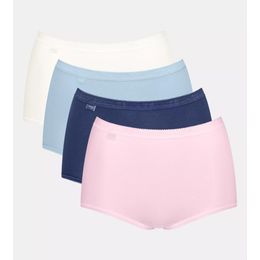 Sloggi Damen Maxislip "Basic+ Maxi", Gr. 46, bunt, Single Jersey, Obermaterial: 95% Baumwolle, 5% Elasthan, Unterhosen, perfekter Sitz, besonders