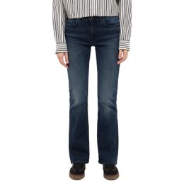 Mustang Damen Bootcut-Jeans "Damen Style Shelby Slim Boot", blau, Gr. 32, unifarben, Denim/Jeans, 98% Baumwolle, 2% Elasthan, Jeans