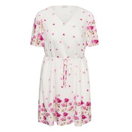 Kaffe Curve Kleid 'Rosa' Damen Gr&ouml;&szlig;e 46 mischfarben / wei&szlig; Sommerkleid