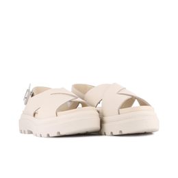 Palladium Damen Sandale "PALLACRUISE CROSSED", Gr. 39, beige, Leder, Schuhe, Sommerschuh, Sandalette, Riemchensandale