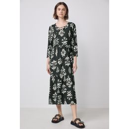 Damen Midikleid, gr&uuml;n, Gr. 36, STREET ONE STUDIO, gebl&uuml;mt, Stoff, 100% Viskose, Kleider, mit allover Blumenprint