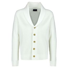LINDBERGH Herren Cardigan "Cardigan"sanftes wei&szlig;, Gr. XXL, unifarben, Obermaterial: 60% Baumwolle, 40% Polyester, Strickjacken