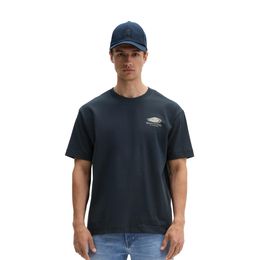 Marc O'Polo MARC O'POLO Herren T-Shirtschwarz navy, Gr. XL, Jersey, Obermaterial: 100% Baumwolle, Shirts, loose mit maritinem R&uuml;ckenprint