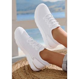 Vivance Damen Sneaker "Freizeitschuh, Halbschuh, Turnschuh, Slip-On-Sneaker", Gr. 42, wei&szlig;, Obermaterial: 100% Textilmaterial. Decksohle: 100%