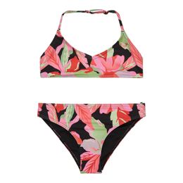 Roxy M&auml;dchen Bustier-Bikini "Active", grau, Gr. 12, Recycling-Polyester, Bikini-Sets