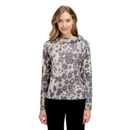 Betty Barclay Damen Sweatshirt "Damen mit Kragen", beige, Gr. 46, Obermaterial: 65% Polyester, 30% Viskose, 5% Elasthan, Sweatshirts