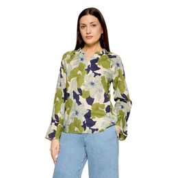 Cartoon Damen R&uuml;schenbluse "Damen mit Muster", bunt, Gr. 38, Obermaterial: 55% Baumwolle, 45% Lyocell, Blusen