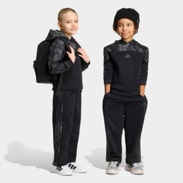 Jungen Trainingsanzug "LK CAMO JOGGER", 122, schwarz, adidas Sportswear, Obermaterial: 70% Baumwolle, 30% Polyester, Sportanz&uuml;ge, f&uuml;r Kinder,