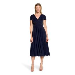 Vera Mont Damen Cocktailkleid "Damen im Glitzer-Look"night sky, Gr. 44, Obermaterial: 92% Polyamid, 5% Polyester, 3% Elasthan. Futter: 100%