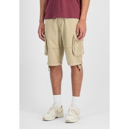 Herren Shorts "Jet Short", wei&szlig;, Gr. 28, Alpha Industries, Obermaterial: 100% Baumwolle, Hosen
