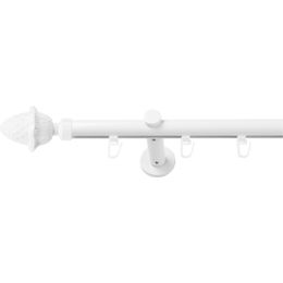 Gardinenstange SN DECO GROUP, L:220cm &Oslash;:19mmwei&szlig;, Gardinenstangen