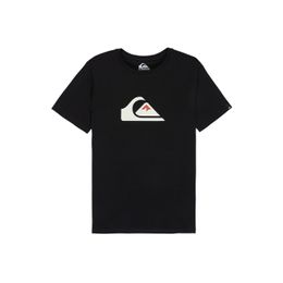 Quiksilver Jungen T-Shirt "Comp Logo", schwarz, Gr. 8, Obermaterial: 100% Baumwolle;, Shirts