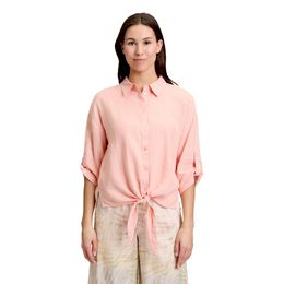 Cartoon Damen Kurzarmbluse "Damen mit Kragen"light peach, Gr. 46, Obermaterial: 100% Leinen, Blusen