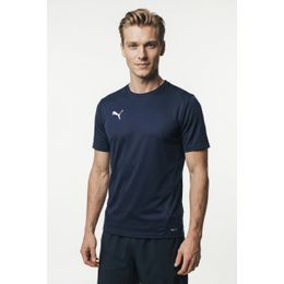 Puma Herren Fu&szlig;balltrikot "TEAMGOAL JERSEY", blau, Gr. L, unifarben, Web, Obermaterial: 100% Polyester, Trikots, Fu&szlig;ball, Kurzarm, sportlicher Stil,