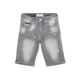 Philipp Plein Herren Shorts "Shorts Mykonos Fit", grau, Gr. 12, Obermaterial: 92% Baumwolle, 6% Elastomultiester, 2% Elasthan. Futter: 65% Polyester,