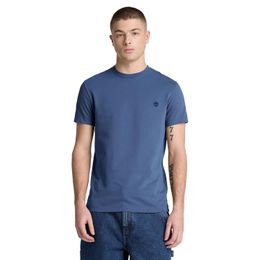 Timberland Herren T-Shirt "DUNSTAN RIVER - SS Tee (Slim)"oceana, Gr. S, Jersey, Obermaterial: 100% Baumwolle, Shirts, mit Rundhalsausschnitt,