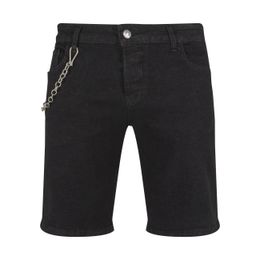 2Y Premium Herren Shorts "2Y Premium Herren 2Y Jeans Shorts", schwarz, Gr. 30, unifarben, 97% Baumwolle, 3% Elasthan, Hosen
