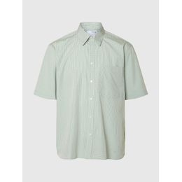 Selected Button Up Shirt male size L Green