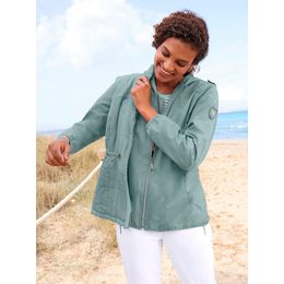 Casual Looks Damen 3-in-1-Funktionsjacke, gr&uuml;n, Gr. 38, unifarben, 100% Polyester, Besatz:100% Polyester, Jacken