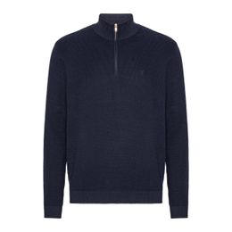 Herren Bolero "Clean Cut Copenhagen Oscar Half-Zip Knit"navy, Gr. XL, Clean Cut Copenhagen, unifarben, 100% Baumwolle, Strickjacken