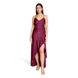 Vera Mont Damen Abendkleid "Damen mit Volant", rot, Gr. 36, Jersey, Obermaterial: 81% Polyamid, 19% Elasthan. Futter: 100% Polyester, Kleider