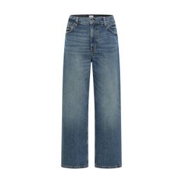 Mustang Damen Loose-fit-Jeans "Damen Style Vermont Loose"671 mittelblau, Gr. 31, unifarben, Denim/Jeans, 99% Baumwolle, 1% Elasthan, Jeans