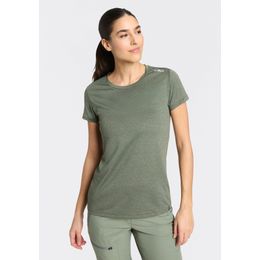 CMP Damen Funktionsshirt "WOMAN T-SHIRT", gr&uuml;n, Gr. 34, Obermaterial: 92% Polyester, 8% Elasthan, Shirts, schnell trocknend, atmungsaktiv, mit