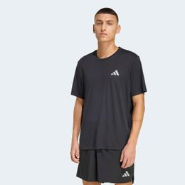 Herren Laufshirt "RUN ESS TEE M", schwarz, Gr. S, adidas Performance, Obermaterial: 100% Polyester, Shirts