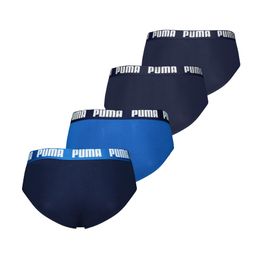 Puma Herren Slip "Puma MEN EVERYDAY BASIC BRIEF", Gr. M, blau, Obermaterial: 95% Baumwolle, 5% Elasthan, Unterhosen