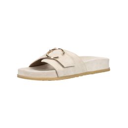 Paul Green Damen Pantolette "Paul Green Pantoletten Veloursleder", Gr. 41, beige, Veloursleder, Schuhe