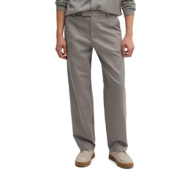 Marc O'Polo MARC O'POLO Herren Chinohose "aus Bio-Bauwoll-Stretch-Satin", grau, Gr. 33, unifarben, Obermaterial: 99% Baumwolle, 1% Elasthan, Hosen