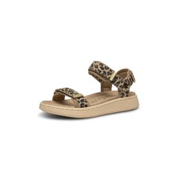 Woden Sandale 'Line' Damen Gr&ouml;&szlig;e 40 beige / dunkelbeige / schwarz