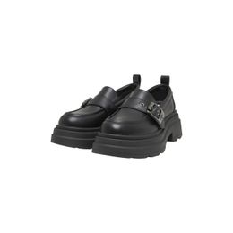 Buffalo Damen Sneaker "Buffalo MARS LOAFER BUCKLE", Gr. 39, schwarz, Polyurethan, Schuhe