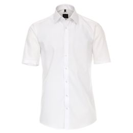 Venti Herren Businesshemd "Venti Businesshemd Kurzarm uni", wei&szlig;, Gr. 41, unifarben, 100% Baumwolle, Hemden