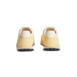 Tommy Jeans Damen Sneaker "RETRO RUNNER ARCHIVE LTR", Gr. 40beige, Leder, Lederimitat, unifarben, Basic, Schuhe, Freizeitschuh, Halbschuh,