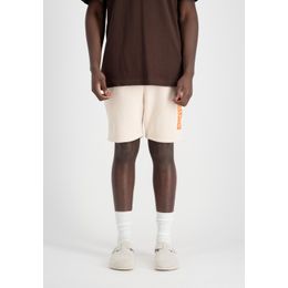 Herren Shorts "Alpha Puff Print Short", wei&szlig;, Gr. XXL, Alpha Industries, Obermaterial: 80% Baumwolle, 20% Polyester, Hosen