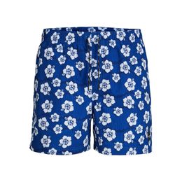 Jack & Jones Jack & Jones Badeshorts 'JPSTMaui' Herren Gr&ouml;&szlig;e XS royalblau / dunkelblau / wei&szlig;