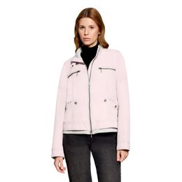 AMBER & JUNE AMBER & JUNE Damen Sommerjacke "Damen mit Stehkragen", rosa, Gr. 44, Obermaterial: 100% Polyester. Besatz: 45% Viskose, 37% Polyester, 10% Modal, 8%