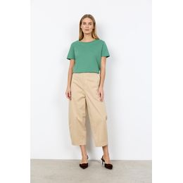 soyaconcept Damen Webhose "SC-ROVENA 8-C"sand, Gr. 42, unifarben, Web, Obermaterial: 98% Baumwolle, 2% Elasthan, Hosen, aus Baumwollmischung mit