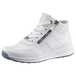 Ara Damen Schn&uuml;rboots "OSAKA", Gr. 3, wei&szlig;, Glattleder, Schuhe, High Top-Sneaker, Schn&uuml;rschuh, Freitzeitschuh in Komfortweite G