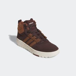 Herren Winterboots "HOOPS 4.0 MID", adidas Sportswear, Gr. 38, wei&szlig;, Synthetik, Schuhe, Winterschuhe, Winterstiefel, Snowboots