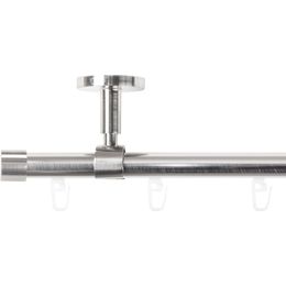 Gardinenstange SN DECO GROUP, L:440cm &Oslash;:19mm, silber, Gardinenstangen, "Gardinenstange Innenlauf Brest &Oslash; 19 mm, 1-l&auml;ufig, Fixma&szlig;"