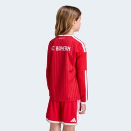 Jungen Fu&szlig;balltrikot "FCB H JSY YL"better scarlet, wei&szlig;, Gr. 128, adidas Performance, Obermaterial: 100% Polyester, Trikots, f&uuml;r Kinder, mit